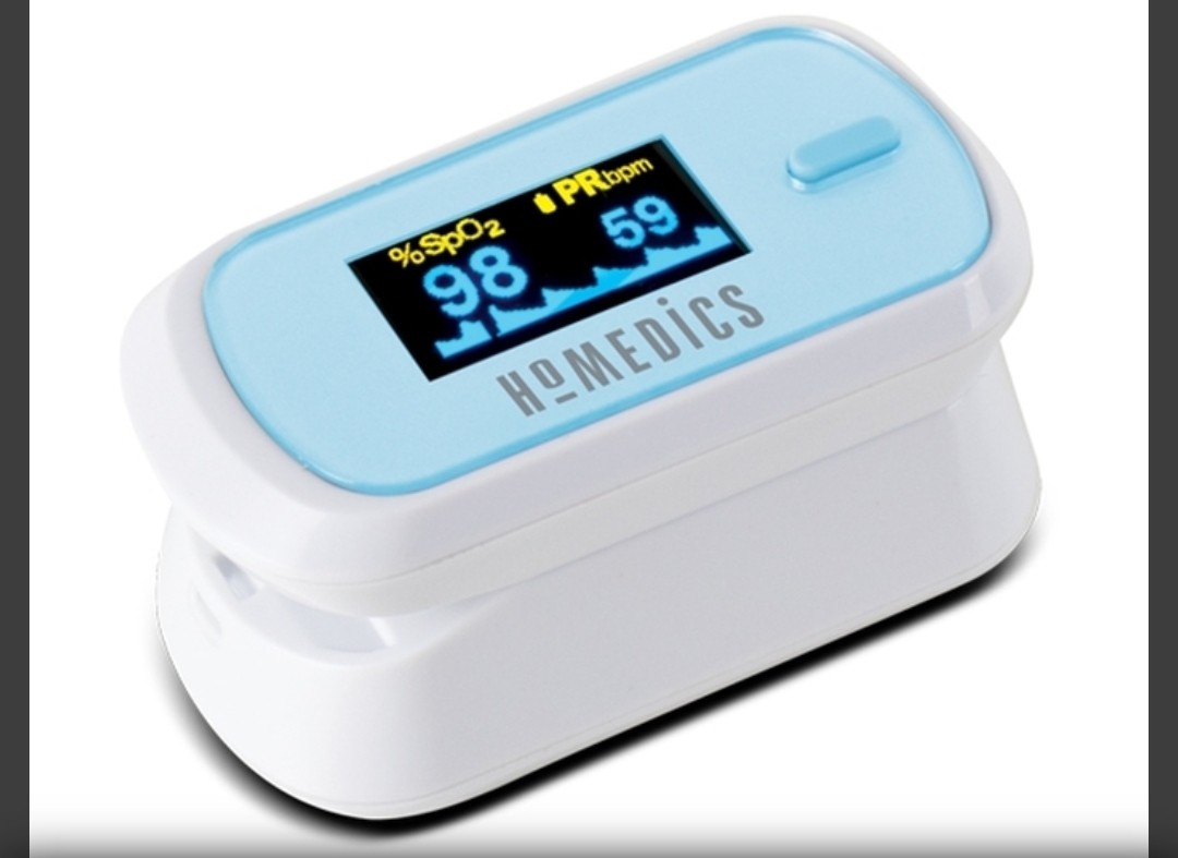 HoMedics Oxywatch Fingertip Pulse Oximeter, Health & Nutrition, Health ...