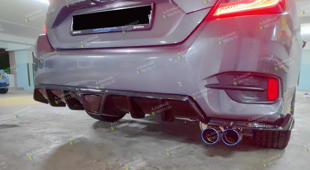 Honda civic FC diffuser for HKS exhaust, Car Accessories, Accessories ...