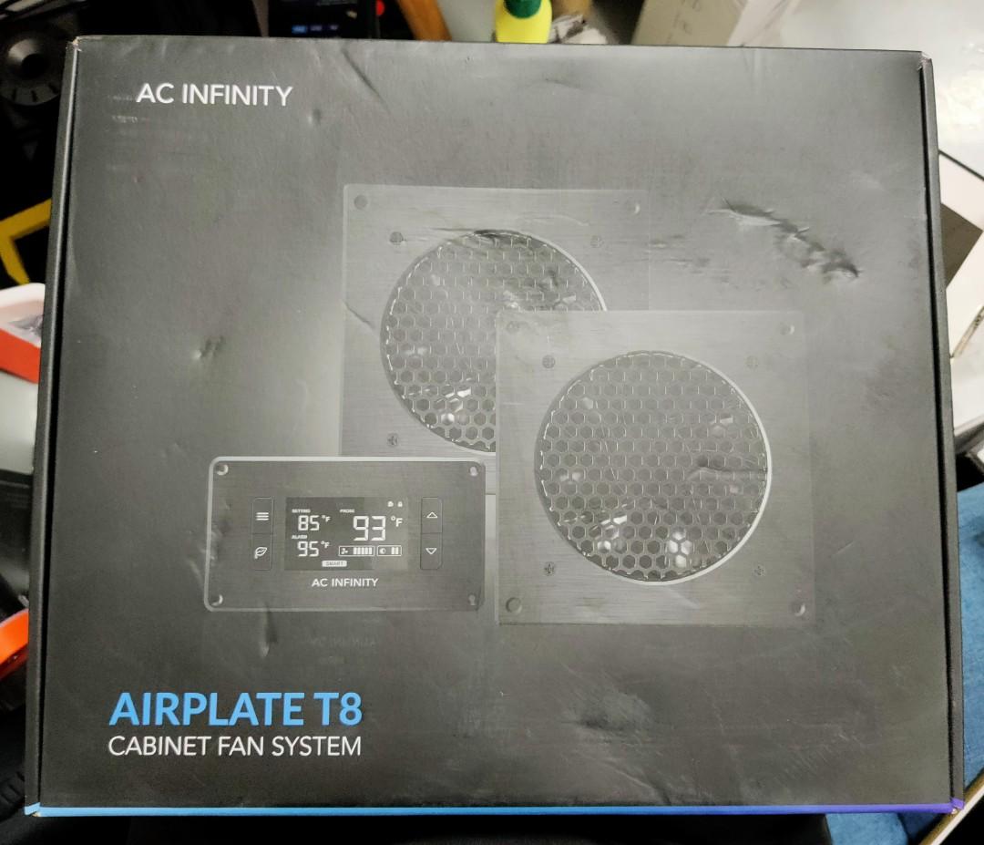 Av Cabinet Home Theater Cooling Fans Digital Thermostat | Cabinets Matttroy