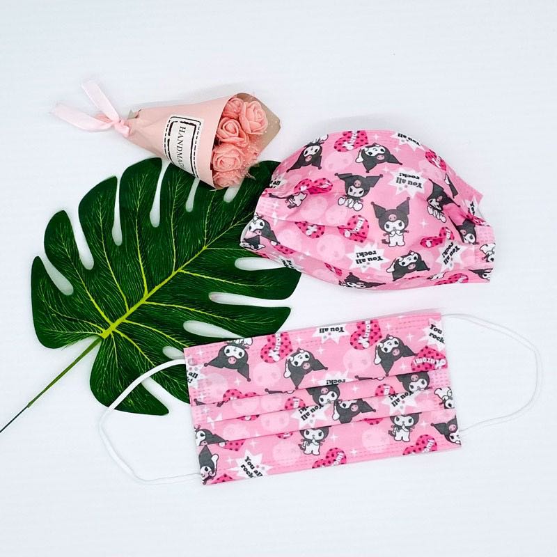 Sanrio Kuromi/Hello Kitty Mask, Health & Nutrition, Face Masks & Face ...