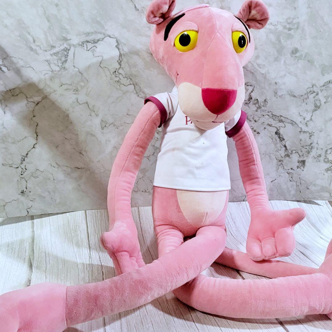 Large Pink Panther Teddy Bear Stuffed Toy, Hobbies & Toys, Toys & Games ...