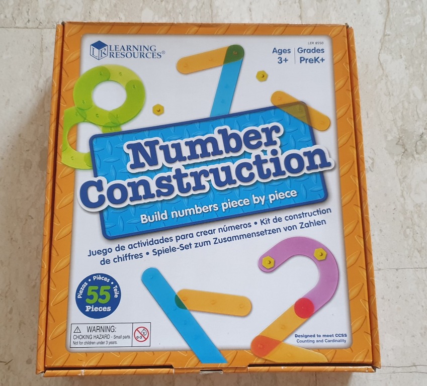 Learning Resources Number Construction, Hobbies & Toys, Toys & Games on ...