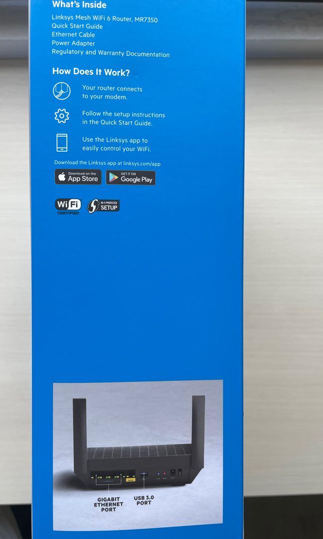 Linksys Wifi 6 Router MR7350, Computers & Tech, Parts & Accessories ...