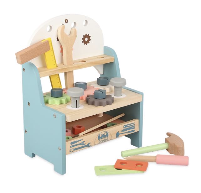 Mini Tool Bench Construction Set Working Tool Table Wood Montessori ...