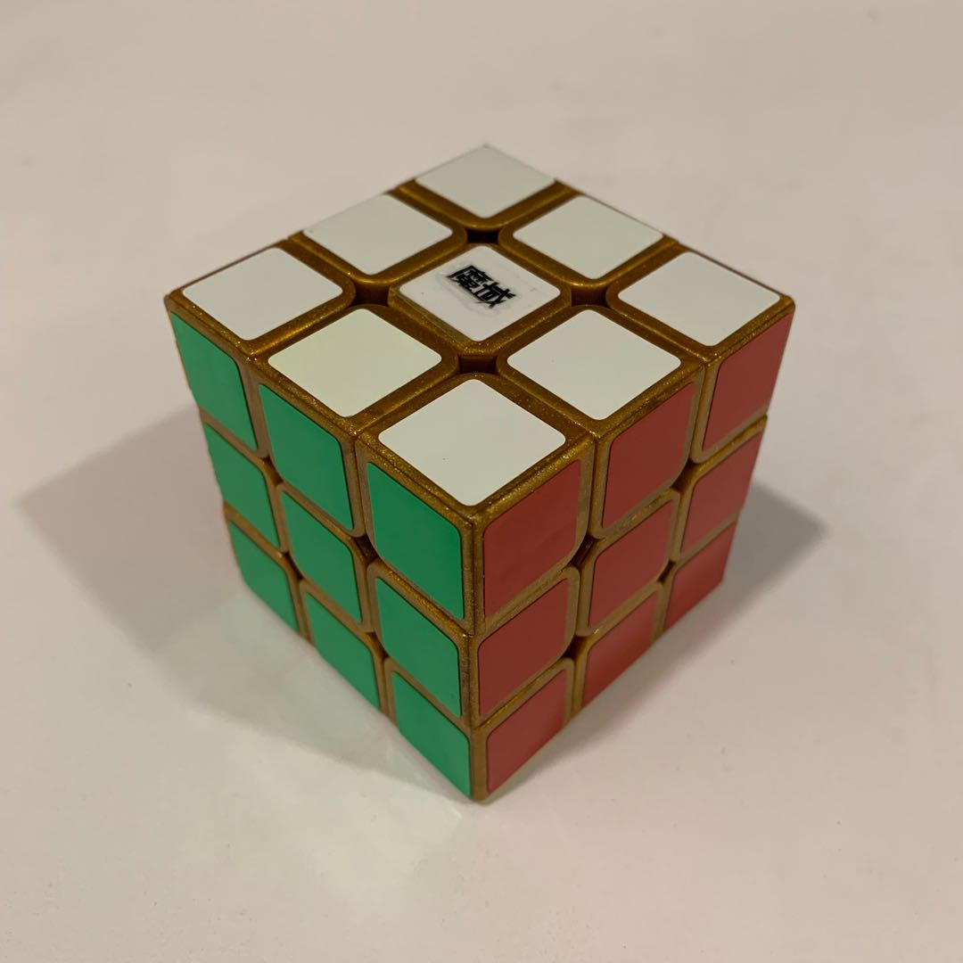 Moyu HuanYing I Gold 3x3 3x3x3 cube, Hobbies & Toys, Toys & Games on Carousell