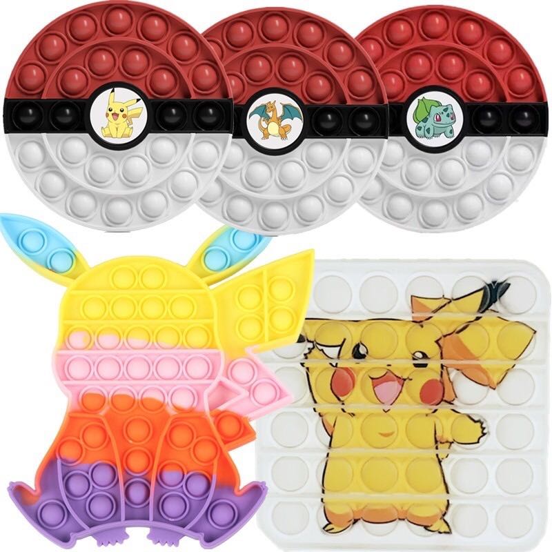 Pokemon Pop it Fidget Toys GoBang 20.5CM Rainbow Desktop Kids Pikachu ...