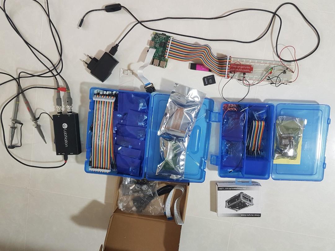 Raspberry Pi Development Kit With A Digital Oscilloscope And Bunch Of Sensors Computers And Tech