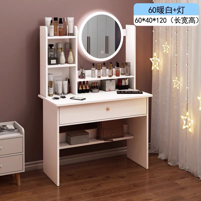 [READY STOCK] 60cm Dressing table with LED mirror, Furniture & Home ...