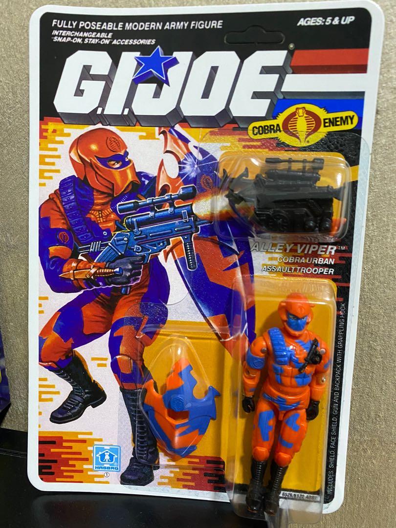 Reproduction carded Gi joe g.I Joe alley viper vintage carded card ...