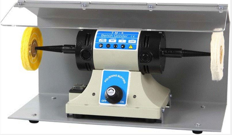 TMT 75MM MINI BENCH BUFFER WITH SPLASH GUARD 400W 230V 50HZ 10,000RPM ...