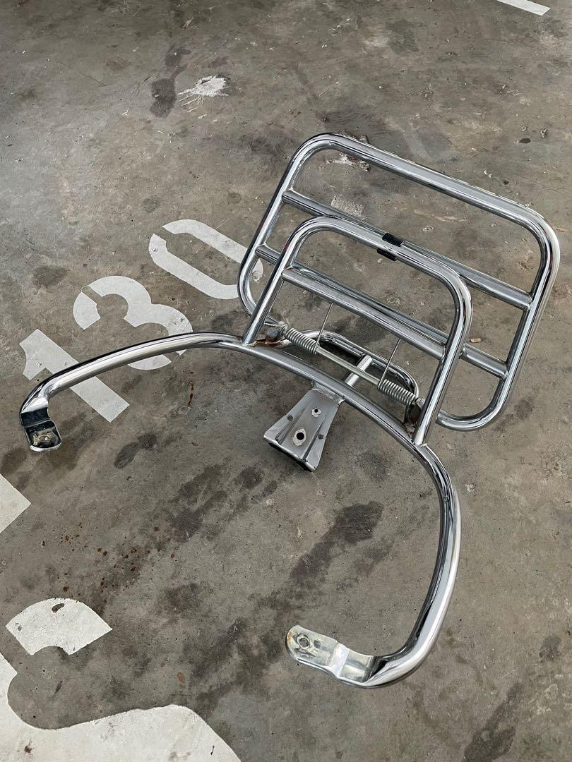 Vespa Carrier Rack, Motorcycles, Motorcycle Accessories on Carousell
