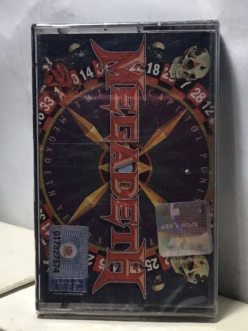 VINTAGE CASSETTE TAPE Megadeth - Capitol Punishment OOP KASET NOS NEW ...