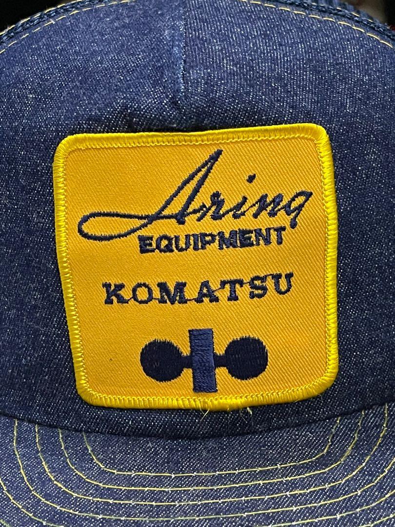 vintage Komatsu Equipment Kain Jeans Trucker Cap, Men's Fashion ...