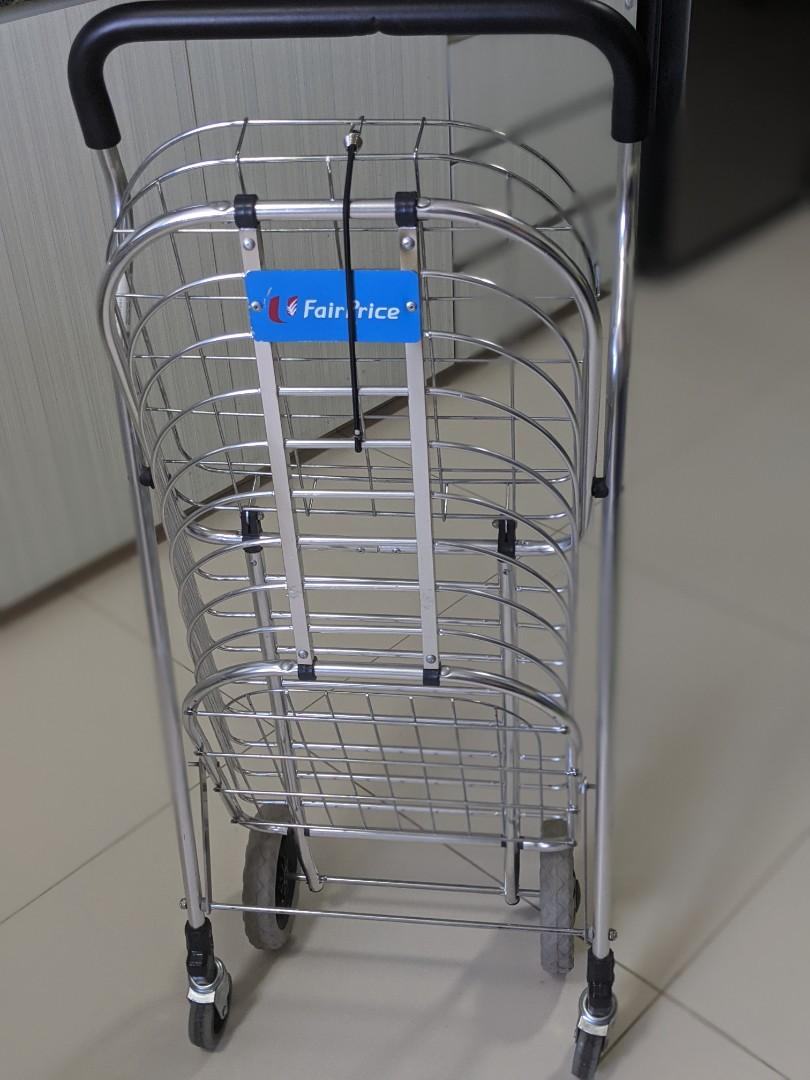 Aluminium Shopping Trolley/Cart - NTUC Fairprice, Everything Else on ...