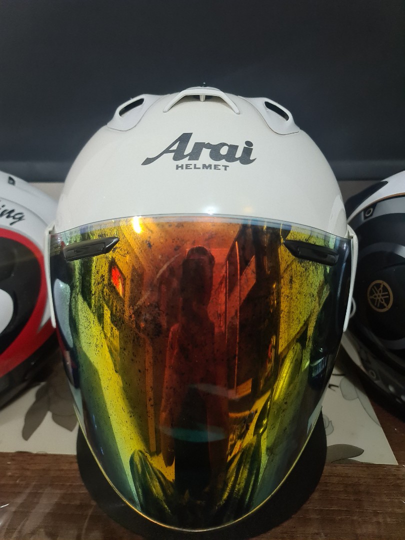 Arai Ram 3 White #2, Motorcycles, Motorcycle Apparel on Carousell