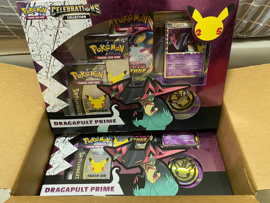 Celebrations 25th Anniversary Dragapult Prime Box/Pokemon/Charizard ...