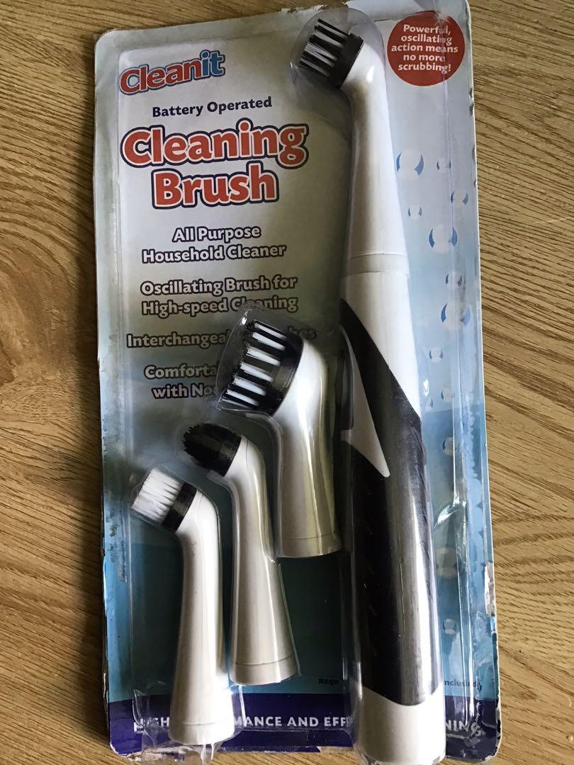 Cleanit Battery Operated Cleaning Brush, Furniture & Home Living ...
