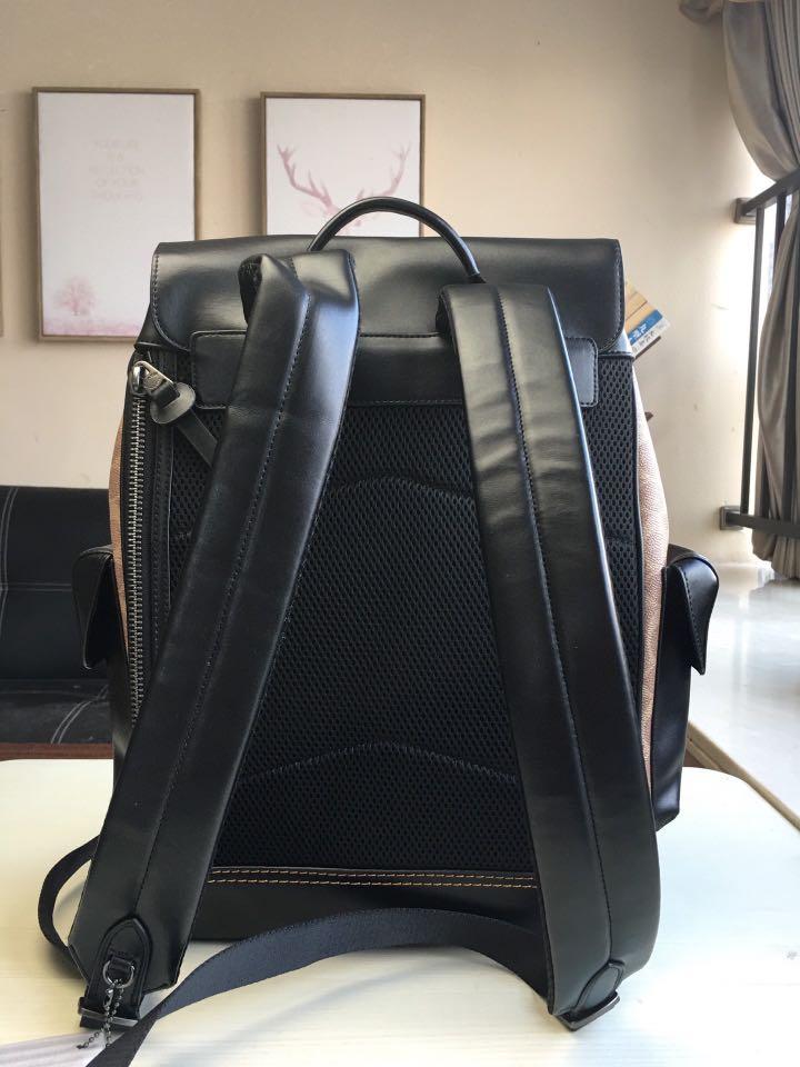 Coach Rivington Backpack In Signature Canvas Backpack, Men's Fashion ...