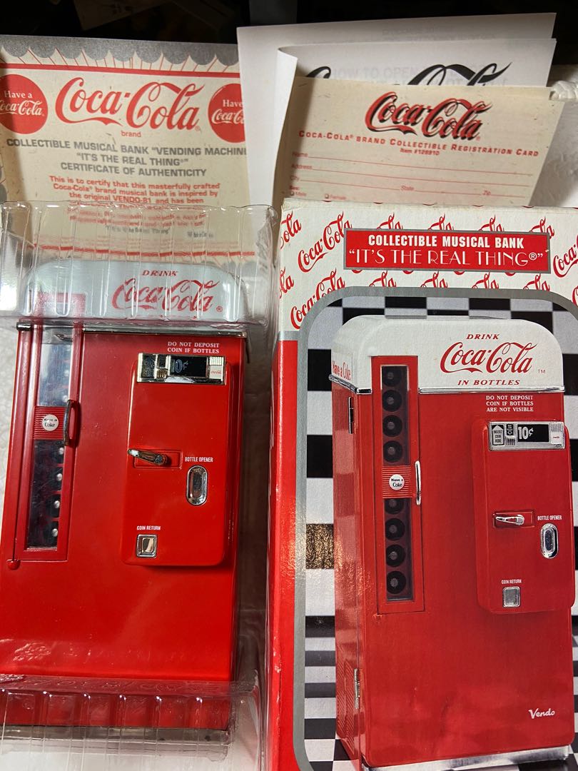 Coca-Cola cocacola 可口可樂 enesco collectible musical bank the coke ...