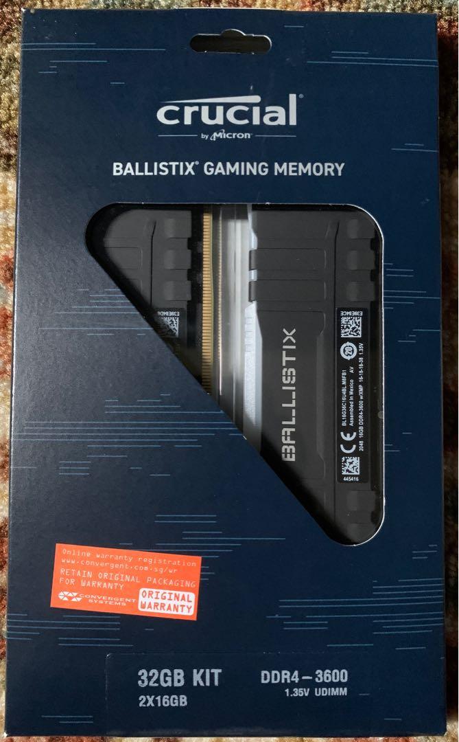 Crucial Ballistix DDR4-3600 CL16 16GB RAM Kit Review