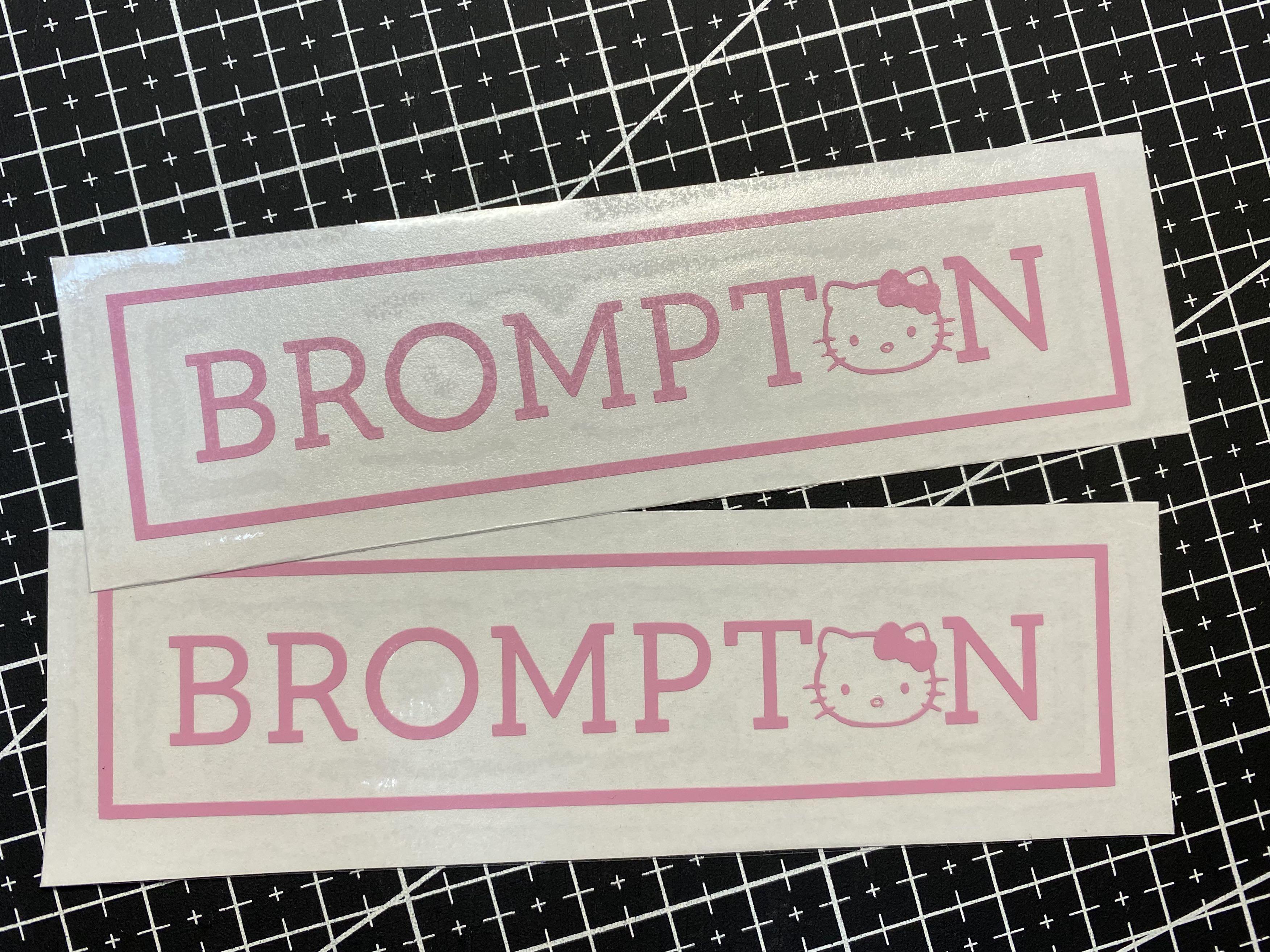 DESIGN YOUR OWN Brompton Sticker High Quality Die-Cut Vinyl Waterproof , Sports Equipment ...