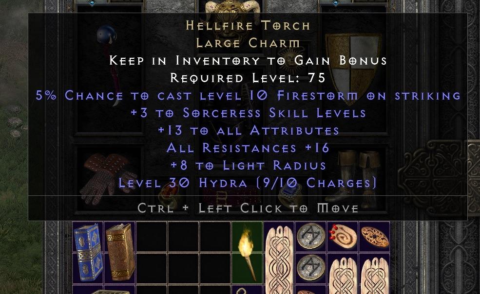 Diablo 2 Resurrected - HellFire Torch for Sorceress (Most Popular Class ...