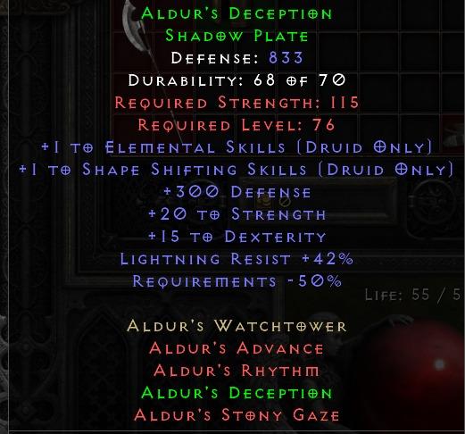 Diablo 2 Resurrected Aldur Armor, Video Gaming, Gaming Accessories, In ...