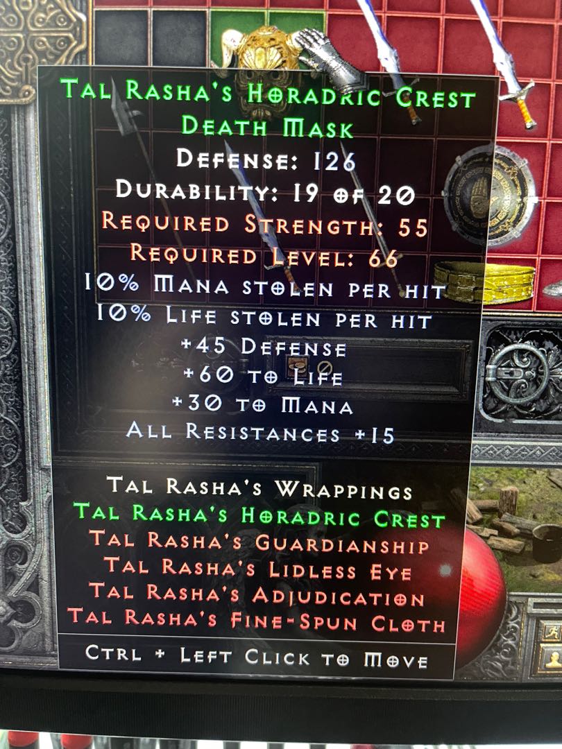 Diablo 2 Resurrected D2R Tal Rasha's Horadric Crest Mask, Video Gaming ...