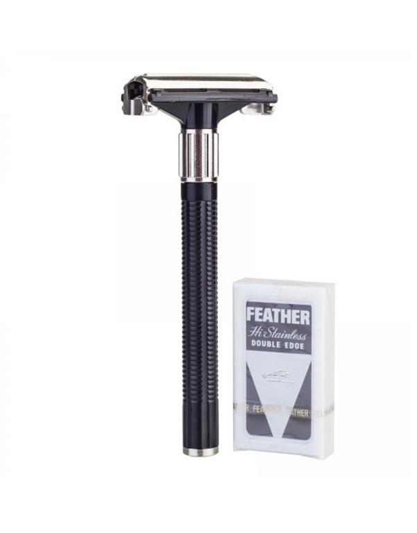 Feather Japan Adjustable / Popular Double Edge Razor & Hi-Stainless ...