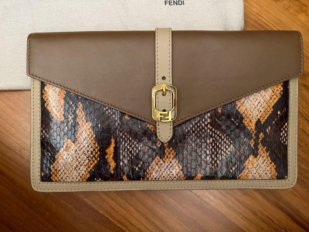 Fendi clutch exotic, Women's Fashion, Bags & Wallets, Clutches on Carousell