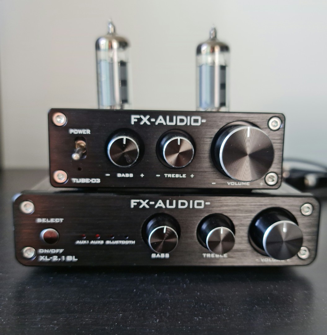 FX Audio (Pre-Amp Tube-03 + Amplifier XL-2.1 w/ Bluetooth), Audio ...