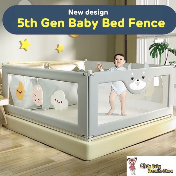 [FREE DELIVERY] Full Function 5th Gen Bed Fence Bed Rail, Babies & Kids ...