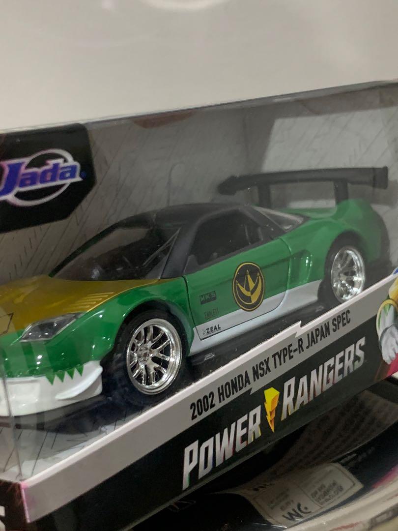 Jada Die Cast Metal Model Car Power Rangers Green Rangers 2002 Honda ...