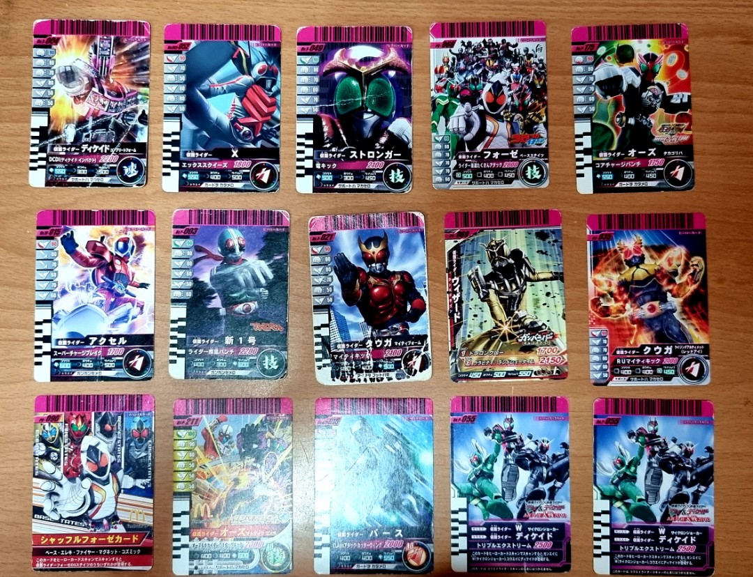 Kamen Rider Cards, Hobbies & Toys, Memorabilia & Collectibles, Vintage ...