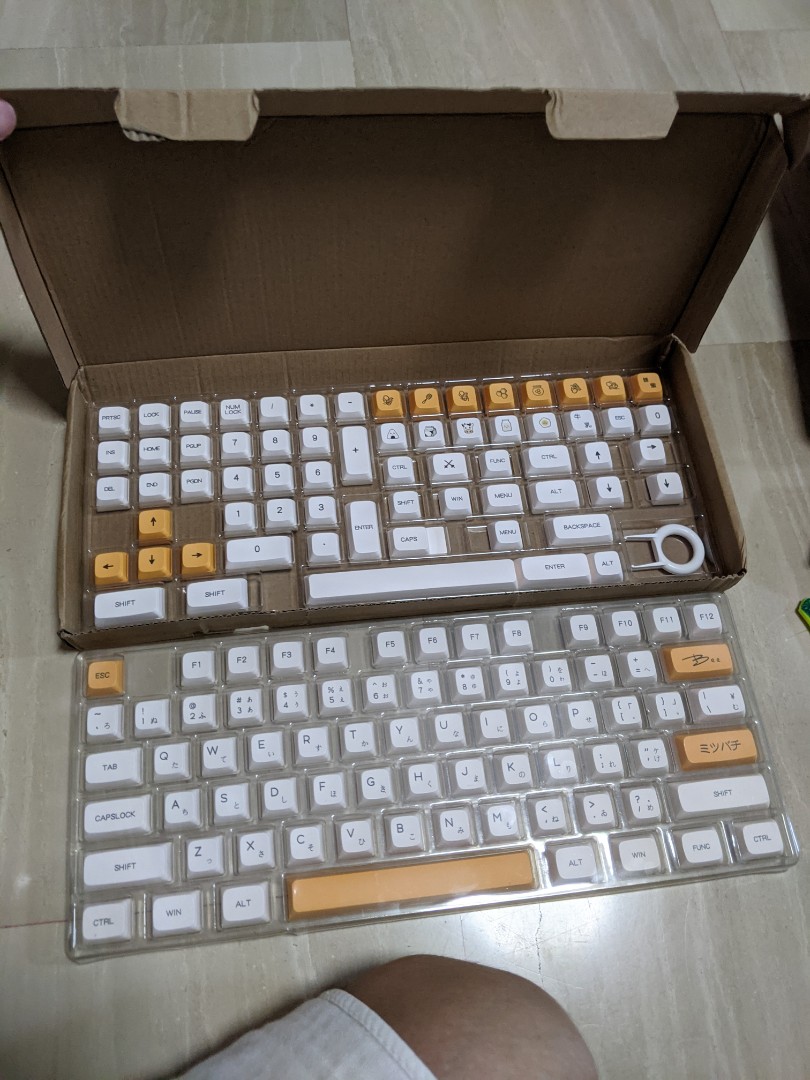 Keycap PBT Milk Honey Keycaps, Computers & Tech, Parts & Accessories ...