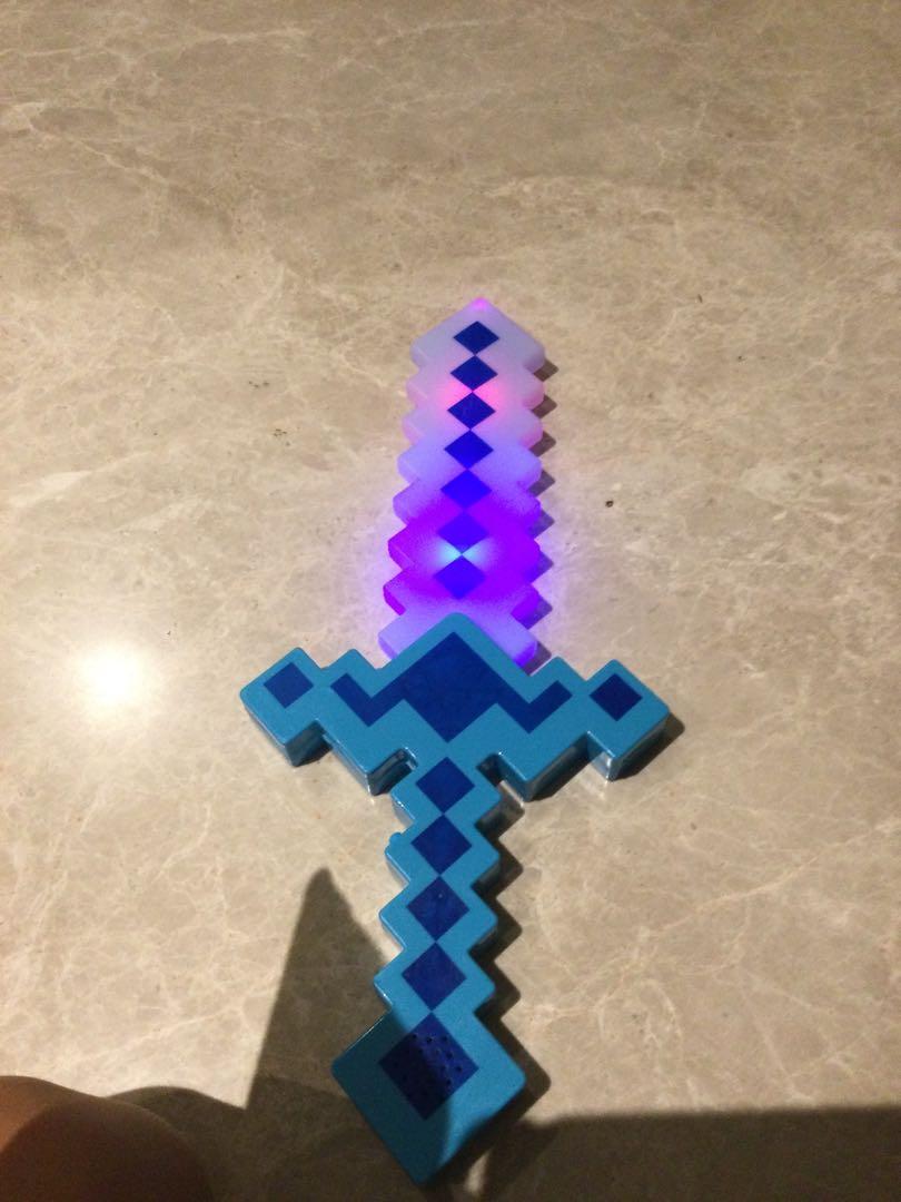 Minecraft light up sword with sound, Hobbies & Toys, Toys & Games on ...