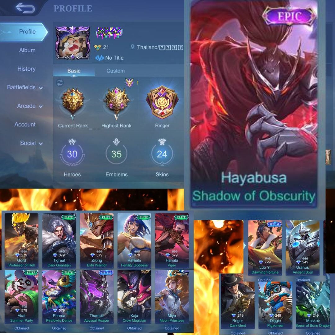 Ml epic limit haya acc, Video Gaming, Gaming Accessories, In-Game ...