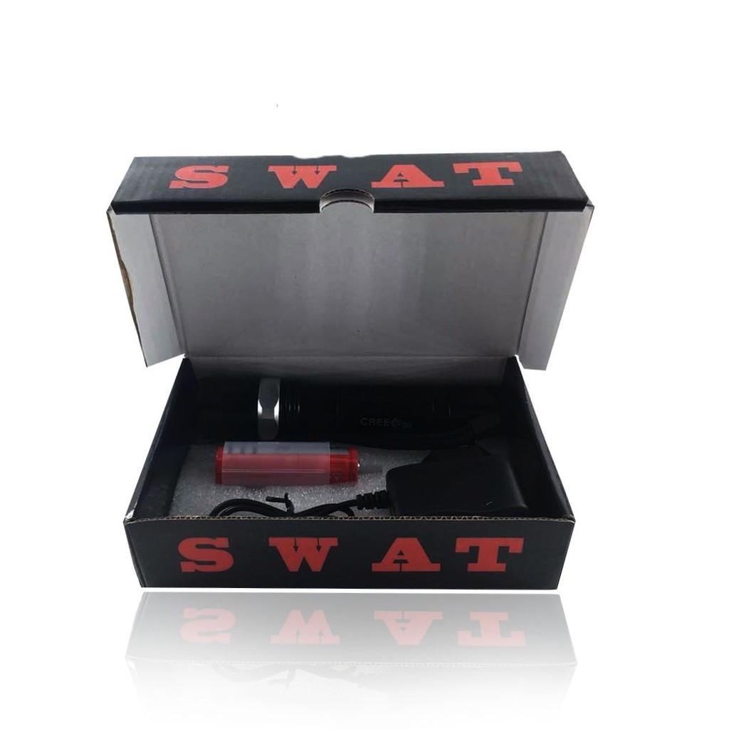 Multifunction SWAT Zoom Flashlight/Torchlight/LampuSuluh Rechargeable ...