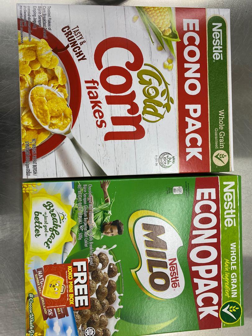 Nestle Corn Flakes 500g & Milo Crunch 500g, Food & Drinks, Chilled ...