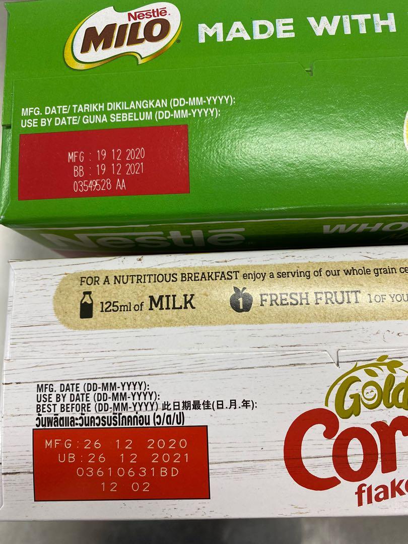 Nestle Corn Flakes 500g & Milo Crunch 500g, Food & Drinks, Chilled ...