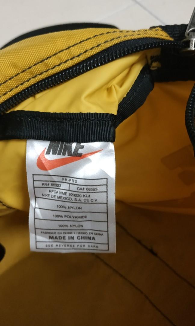nike kuning harimau malaya' duffle bag vintage, Men's Fashion, Bags ...