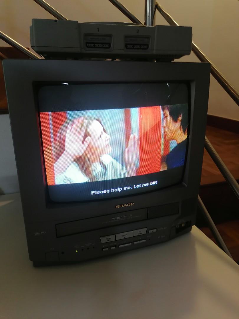 Playstation 1 and crt tv vhs player, Video Gaming, Video Game Consoles ...