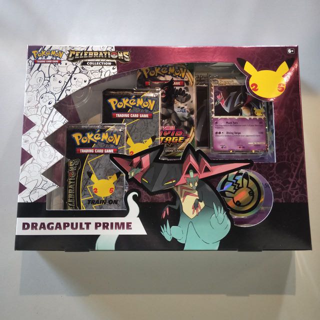 Pokemon 25th Anniversary Celebrations Dragapult box, Hobbies & Toys ...
