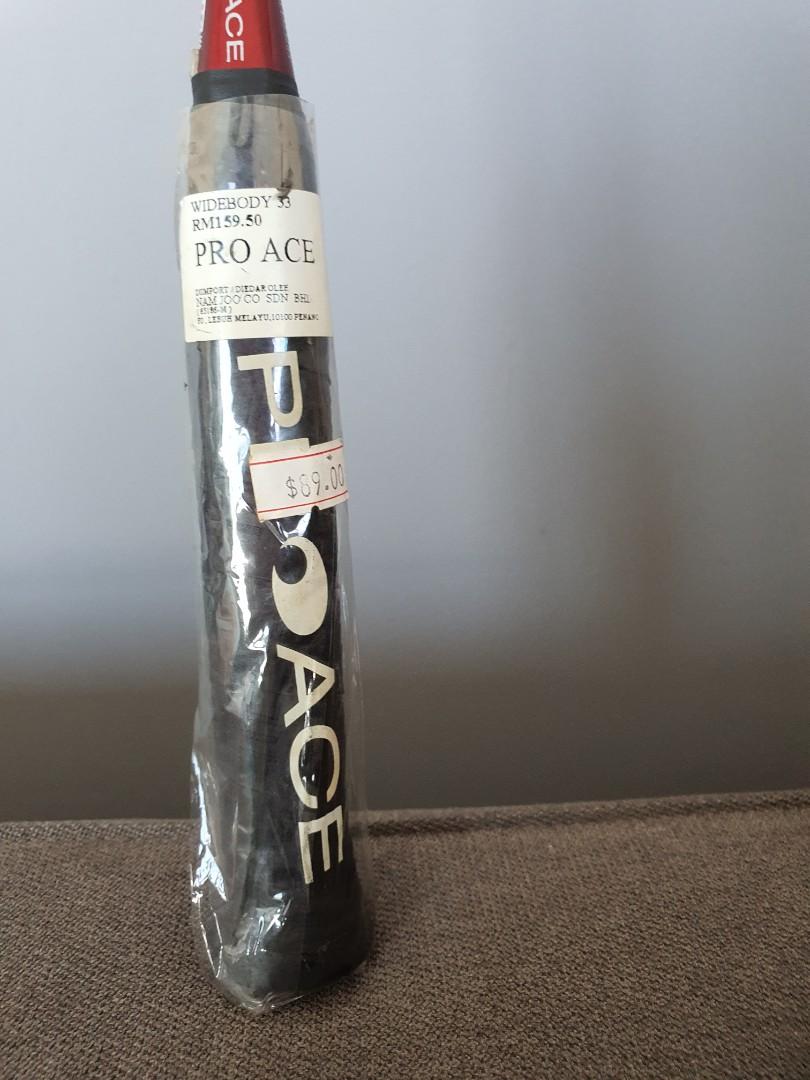 Pro Ace Widebody 33 Badminton Racket with racket bag, Sports Equipment ...