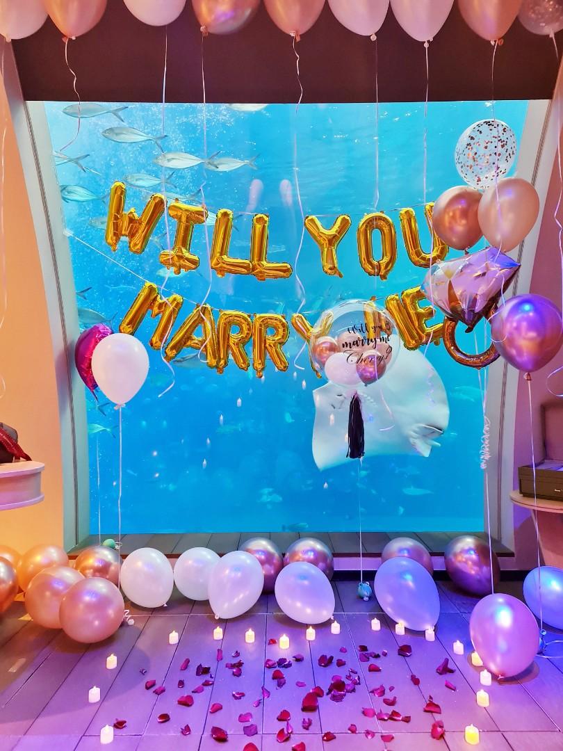 Proposal decoration, marry me set up, proposal at home, proposal set up ...