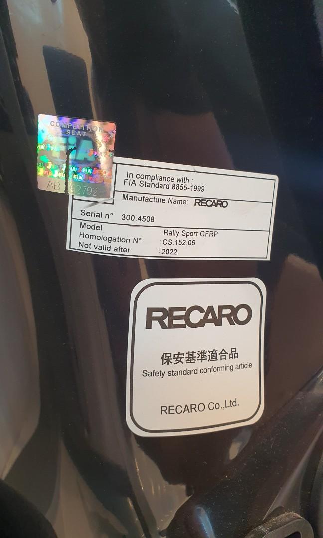 Recaro RSG, Car Accessories, Accessories on Carousell