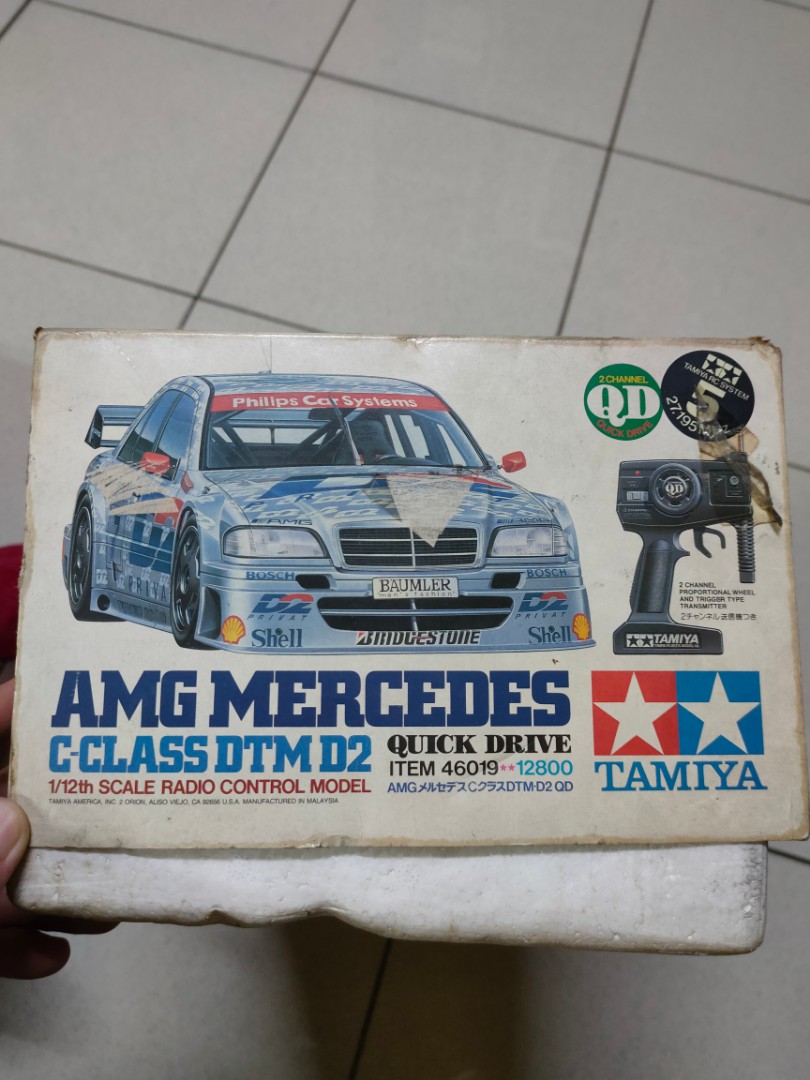 TAMIYA 1995 AMG MERCEDES C-CLASSDTM D2 1/12 SCALE TAMIYA QUICK DRIVE ...