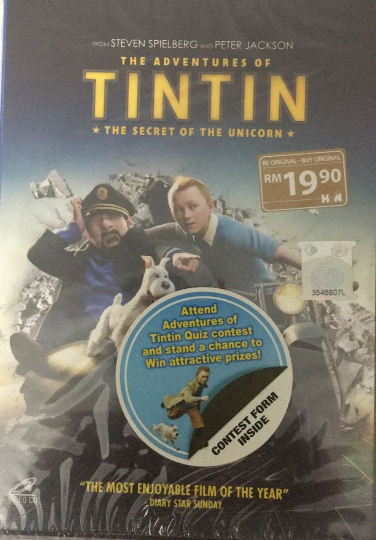 Tintin - DVD, Hobbies & Toys, Music & Media, CDs & DVDs on Carousell