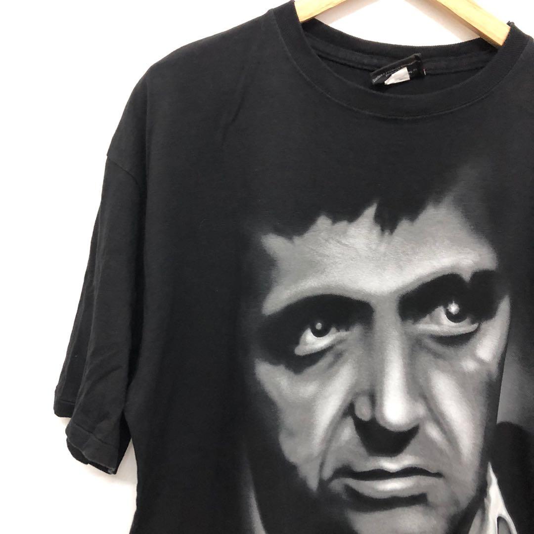 Vintage Scarface Tony Montana Pit 26, Men's Fashion, Tops & Sets ...