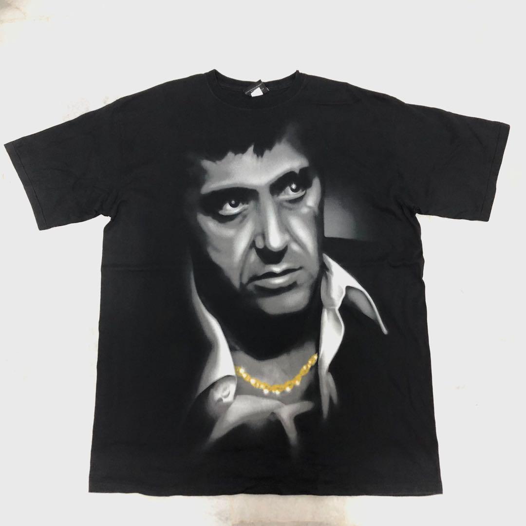 Vintage Scarface Tony Montana Pit 26, Men's Fashion, Tops & Sets ...